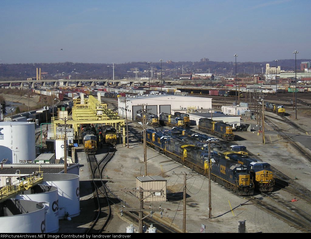 CSXT 5218 On The Fueling Pad At Queensgate Engine House